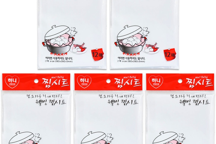 기타소모품·잡화 하니 웰빙 찜시트 280x280 12매x5봉 0302 찜시루 찜기깔개 오늘의집 쇼핑
