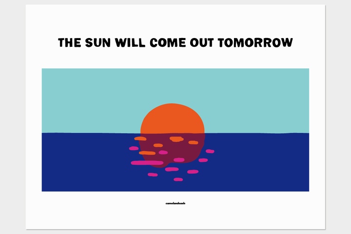 그림·사진 Sunrise 부산 바다 일출 희망 포스터 오늘의집 쇼핑