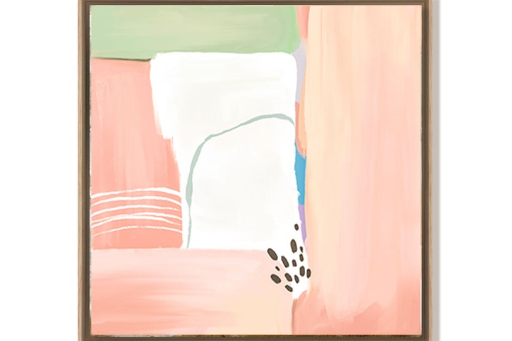 그림·사진 모던 단색 추상화 감성 인테리어 그림 액자파스텔로즈핑크 오늘의집 쇼핑