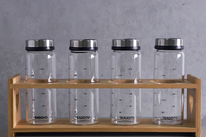 양념통·오일병 킨 후추 유리 양념병 4칸 트레이 세트 300ml 오늘의집 쇼핑