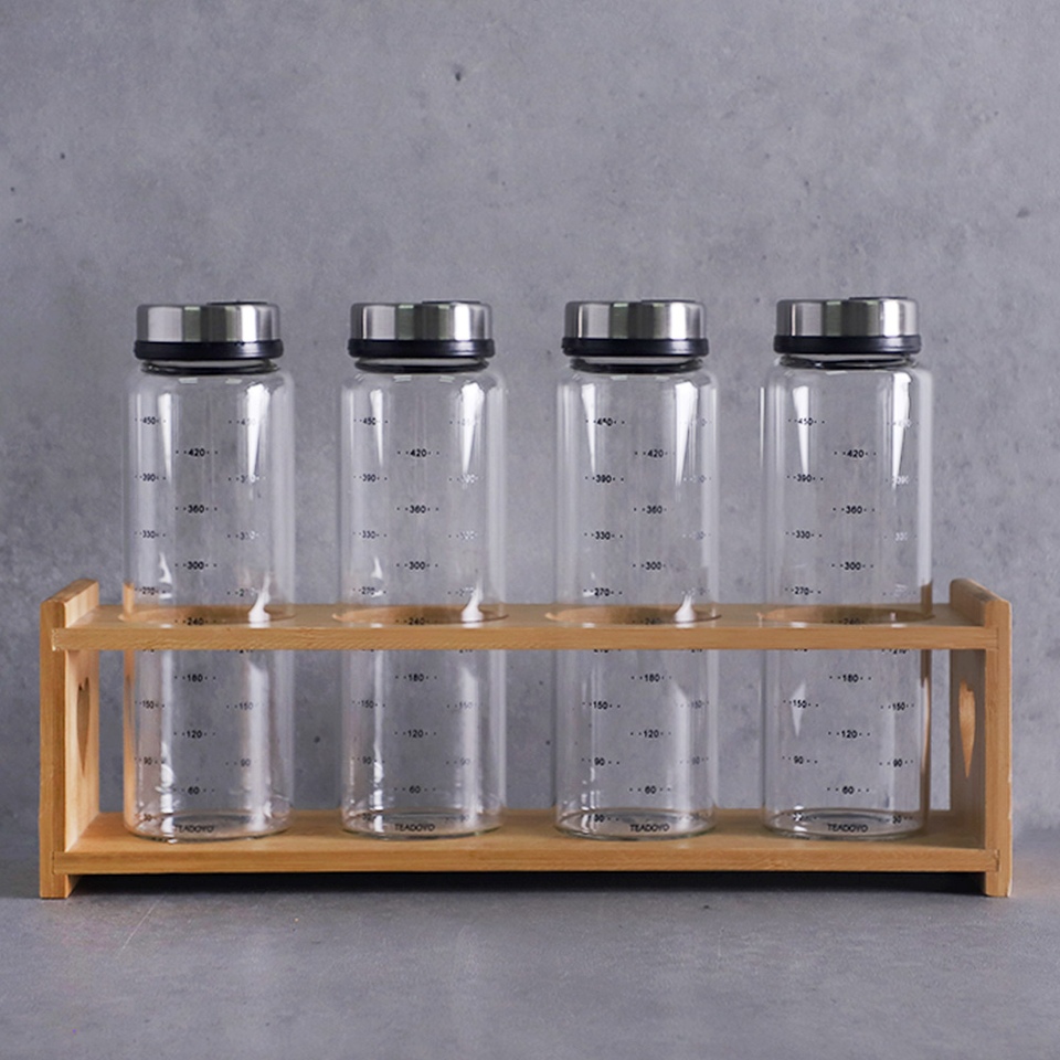 양념통·오일병 킨 후추 유리 양념병 4칸 트레이 세트 500ml 오늘의집 쇼핑