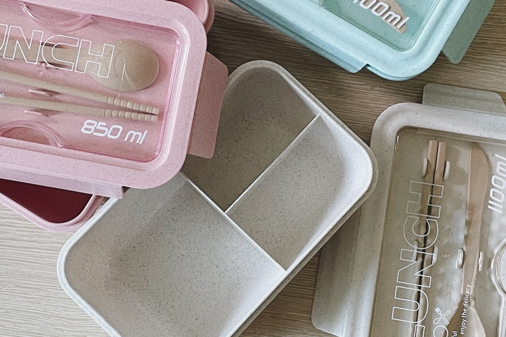 도시락통·런치백 850ml 밀짚 도시락통 직장인 런치박스 오늘의집 쇼핑