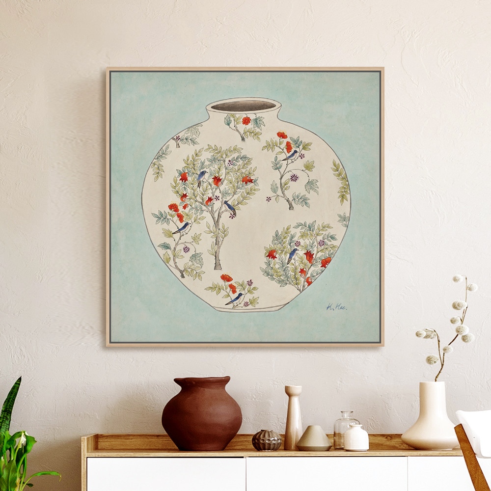그림·사진 풍수 김경희 달항아리 정원 Iii 민화 인테리어 복 그림 액자 오늘의집 쇼핑