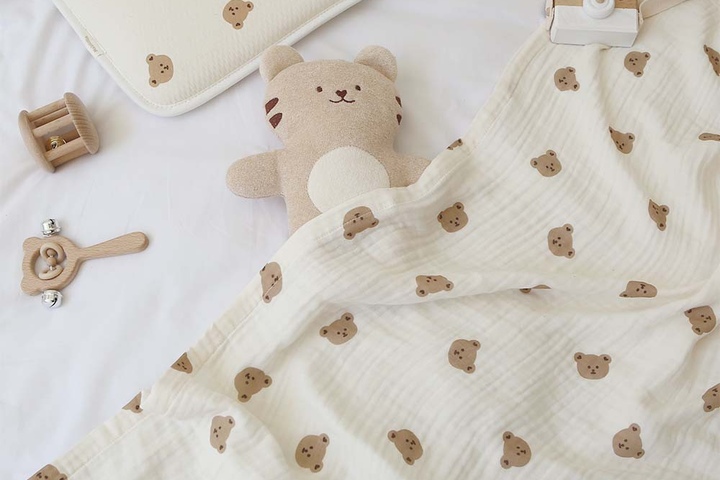 낮잠이불·담요 돗투돗 콜라보 프린팅 모달 아기 블랭킷 여름 거즈 애착 이불 돗꼼 오늘의집 쇼핑