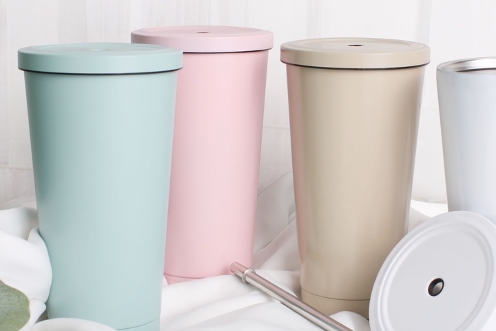 텀블러·빨대·컵소품 스텐 대용량 텀블러 예쁜 진공 빨대 콜드컵 500ml 6colors 오늘의집 쇼핑