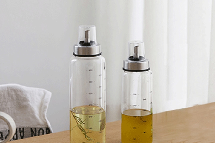 양념통·오일병 내열유리 오일병 투명캡 300ml 3개 양념 라벨 스티커 오늘의집 쇼핑