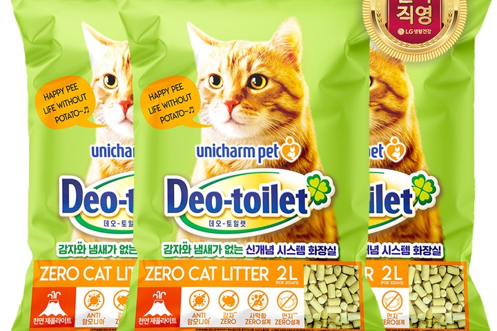 고양이 위생·배변 감자and사막화 Zero 고양이모래 2l X 3개 오늘의집 쇼핑