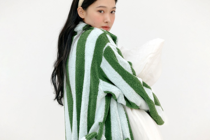 바스타월·가운·기타 스트라이프 테일러 배스 로브 오늘의집 쇼핑