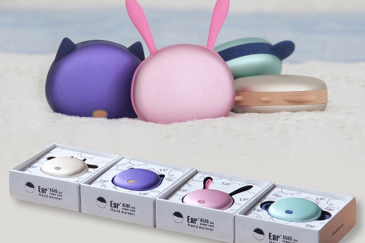 손난로·발난로 휴대용 충전식 전기 손난로 보조배터리 귀돌이손난로 4colors 오늘의집 쇼핑