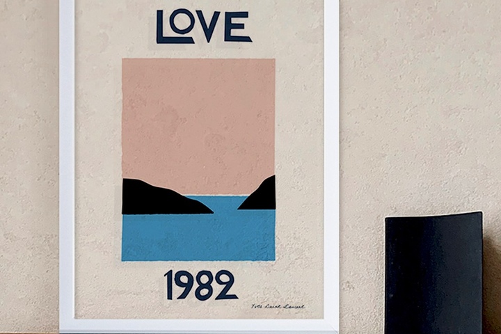 그림·사진 국내제작 투명 아크릴 입생로랑 작품 Love 1982 인테리어 명화 그림 중형 액자 오늘의집 쇼핑