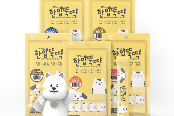 고양이 사료·간식 짜먹는 한입뚝딱 고양이 강아지 간식 국내산 츄르 5p X 10개 50p 오늘의집 쇼핑