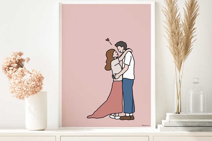 그림·사진 가족 포스터 신혼집 아이방 아기방 인테리어 그림 17couple 오늘의집 쇼핑