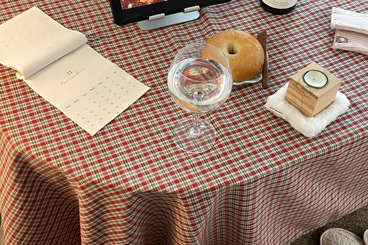 기타소모품·잡화 빈티지 레드체크 테이블보 식탁보 오늘의집 쇼핑