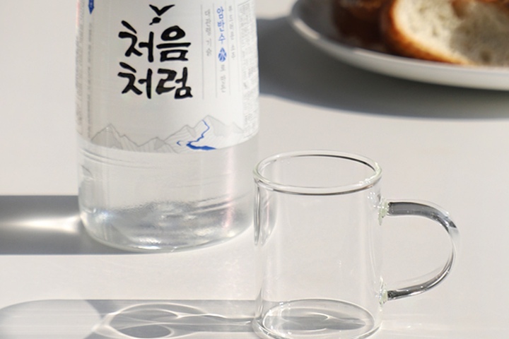 소주잔·막걸리잔 노블 내열유리 손잡이 소주잔 45ml 4p세트 오늘의집 쇼핑