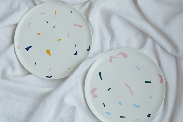 접시·플레이트 Graphic 그래픽 접시 원형 식기 그릇세트 Plate 20cm 2p Set 오늘의집 쇼핑