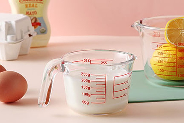 베이킹용품 내열강화유리 계량컵 베이킹 전자레인지 용기 250ml 오늘의집 쇼핑