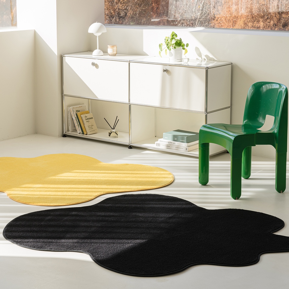 단모·극세사러그 7쿠폰 스카이 구름 비정형 러그 워셔블 거실 카페트 3size 3color 오늘의집 쇼핑