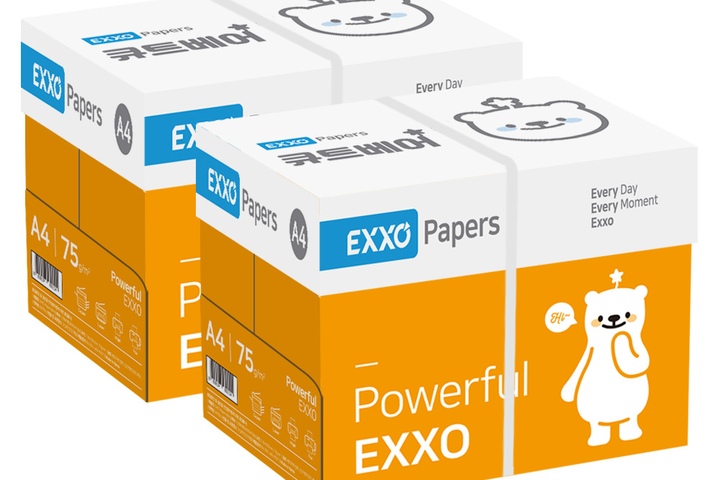 디자인문구 5쿠폰 엑소 큐트베어 A4 복사용지a4용지 75g 2box4000매 오늘의집 쇼핑