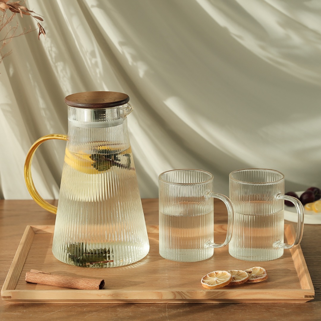 물병·저그·디스펜서 > 홈카페 플리츠 물병 세트 - A타입 440ml 2p | 오늘의집 쇼핑