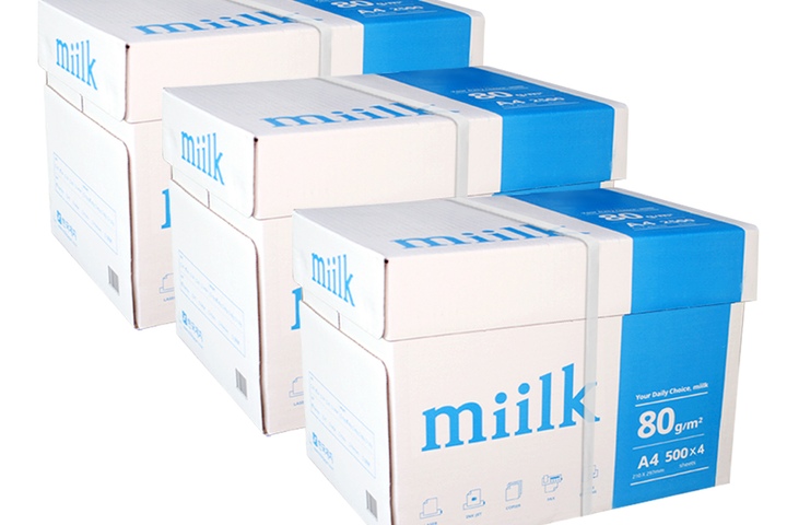 디자인문구 밀크 A4 복사용지a4용지 80g 2000매 3box 오늘의집 쇼핑