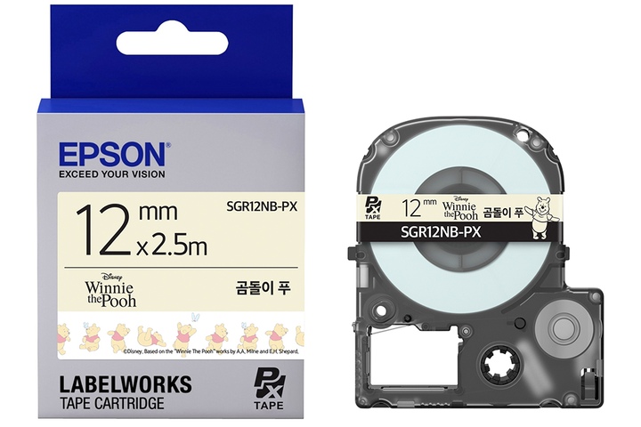포토·라벨 프린터 Sgr12nb Px 12mm 디즈니 곰돌이 푸 라벨카트리지 오늘의집 쇼핑