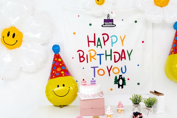 파티·이벤트용품 해피벌스데이 생일 현수막 패브릭 포스터 생일파티용품 기념일 홈파티 꾸미기 오늘의집 쇼핑