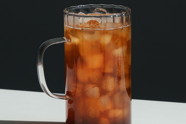 유리컵·물컵 독특한 라인 디자인 일자형 내열유리컵 손잡이 430ml 오늘의집 쇼핑