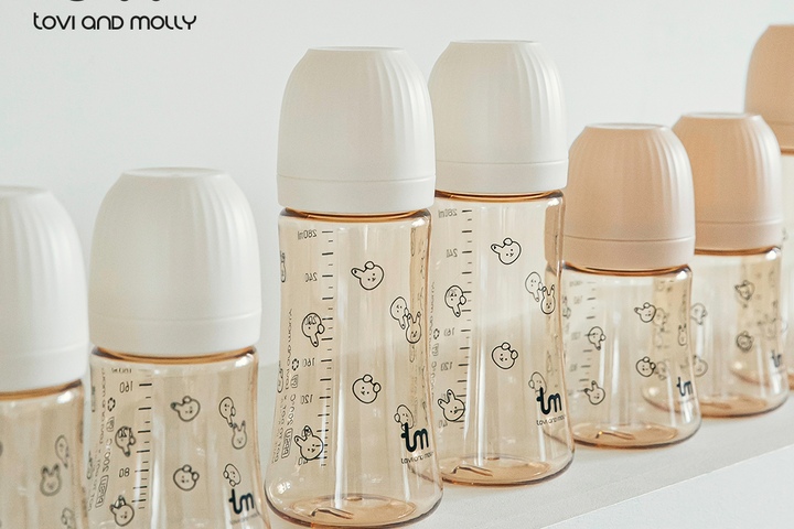 젖병·젖꼭지 그로미미x콜라보 브랜드 돗바니 젖병 280ml 화이트 바닐라 더블하트 호환 오늘의집 쇼핑