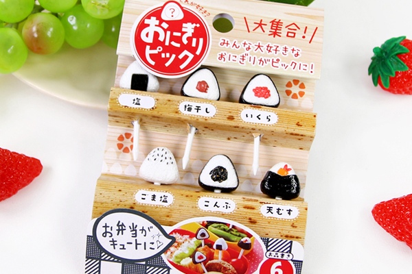 간식·도시락조리도구 귀여운 반찬꽂이 삼각김밥 도시락픽 6p 도시락꾸미기 데코픽 오늘의집 쇼핑