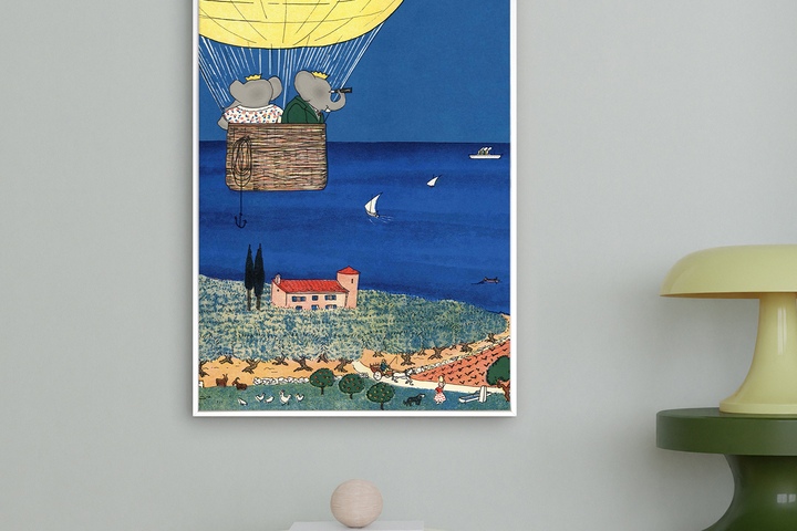 그림·사진 나의 컬러 큐레이션 인테리어 포스터 액자 52 Babar Hot Air 오늘의집 쇼핑