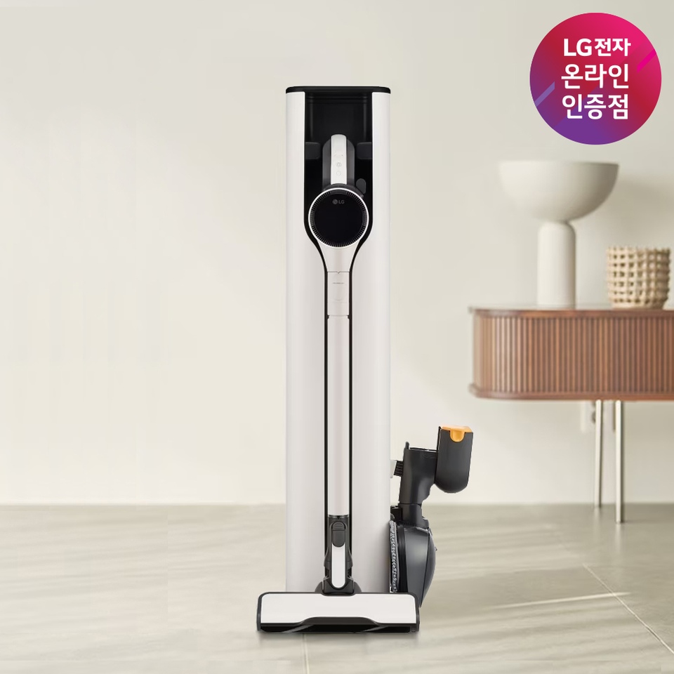 유·무선청소기 혜택가 86만원대 Lg 코드제로 오브제 올인원타워 무선청소기 Ax9884we 오늘의집 쇼핑