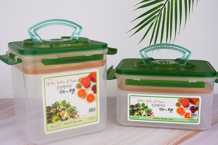 김치통·항아리 진공항아리 프리미엄 사각 중형 세트 과일청용기 자취김치통 사각 52리터64리터 오늘의집 쇼핑