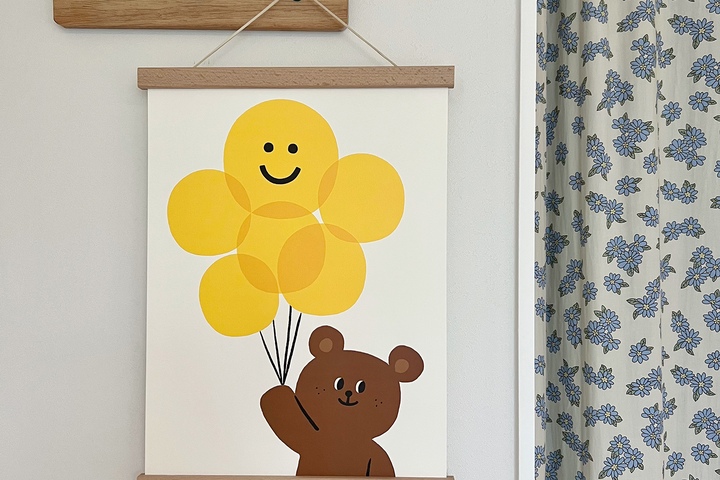 그림·사진 풍선곰 포스터 귀여운 아이방 아기방 꾸미기 벽꾸미기 액자 일러스트 그림 오늘의집 쇼핑