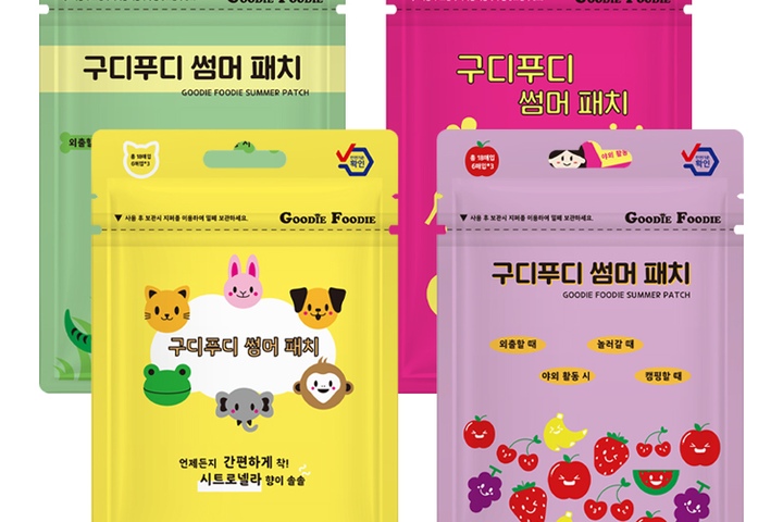 위생용품 구디푸디 썸머패치스티커 4세트 72매 5type 오늘의집 쇼핑