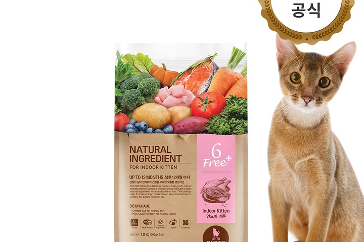 고양이 사료·간식 식스프리 플러스 캣 키튼 18kg 고양이 사료 오늘의집 쇼핑
