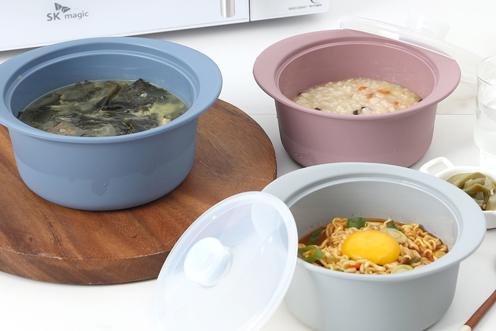 밀폐용기·반찬통 국산 실리콘 냄비 전자레인지 찜기 라면용기 계란찜 1200ml 3color 오늘의집 쇼핑