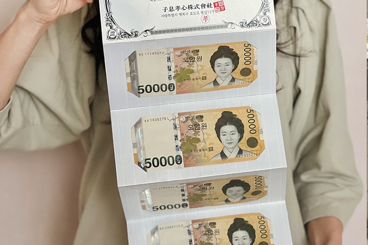 파티·이벤트용품 부모님 효도연금 반전 현금 용돈 이벤트 봉투 박스 오늘의집 쇼핑