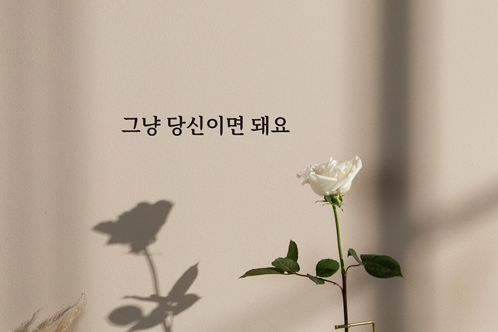 데코스티커 심플릭 그냥 당신이면 돼요 매장 카페 글자 레터링 오늘의집 쇼핑