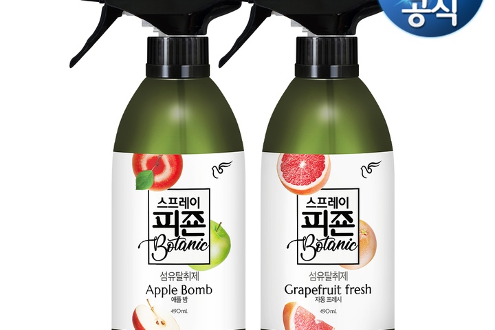 탈취·방향제 섬유탈취제 스프레이피죤 보타닉 490ml 2개 향2종택 오늘의집 쇼핑