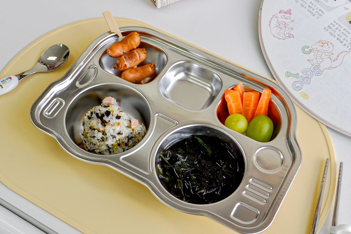 아동식판·식기세트 버스 스텐 5구 식판 오늘의집 쇼핑