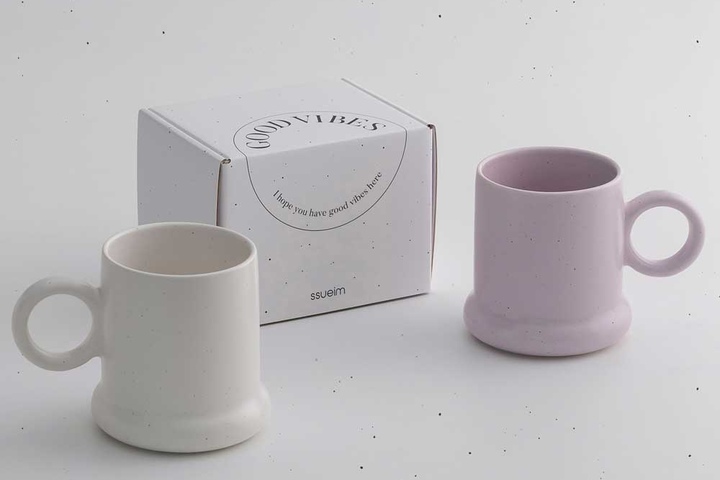 머그컵 굿바이브 머그컵 2p 2color 오늘의집 쇼핑