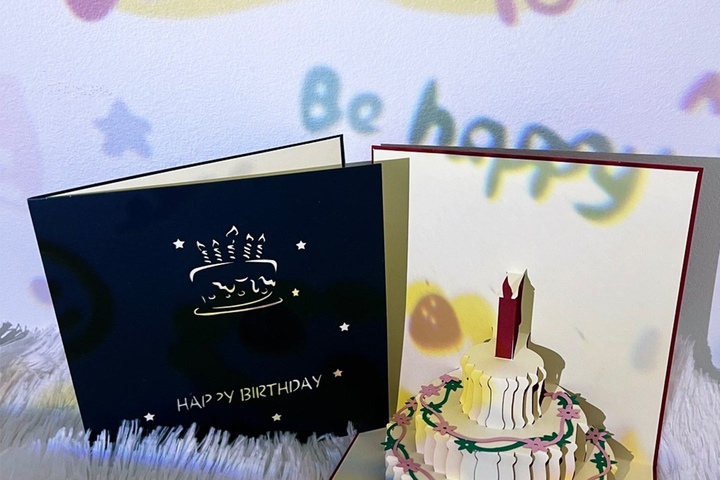 디자인문구 어린이집생일카드 케이크카드 생일축하 3d 입체 팝업 초대장 오늘의집 쇼핑