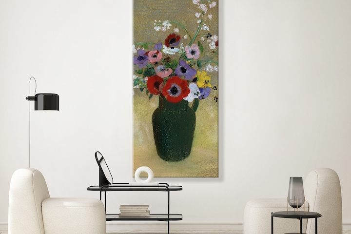 그림·사진 명화 와이드 중형 캔버스 그림 인테리어 액자 65 오딜롱 르동 초록화병 오늘의집 쇼핑