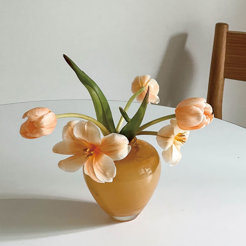 화병·화분 머스터드 꽃병 엘로우 미니 글라스 화병 오늘의집 쇼핑