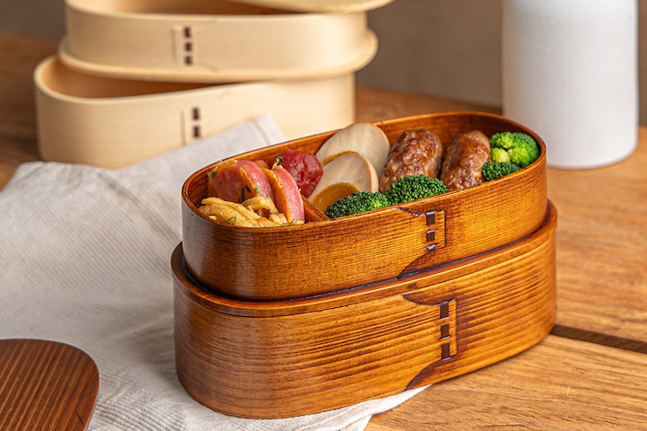 도시락통·런치백 피크닉 나무 도시락 찬합 2단 도시락 오늘의집 쇼핑