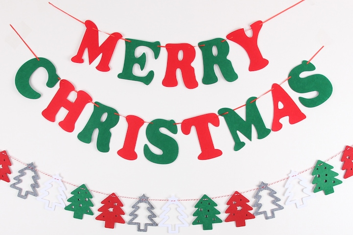 가랜드·모빌 크리스마스 가랜드 Xmas글자트리 가랜드세트 오늘의집 쇼핑