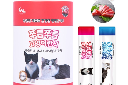 고양이 사료·간식 쭈릅쭈릅 짜먹는 고양이간식 대용량 15g 60p 타우린30p헤어볼30p 참치 오늘의집 쇼핑