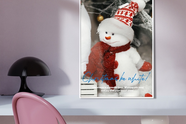 패브릭포스터·그림 윈터 원더랜드 겨울 크리스마스 액자 포스터 17 Snow Man 1 오늘의집 쇼핑