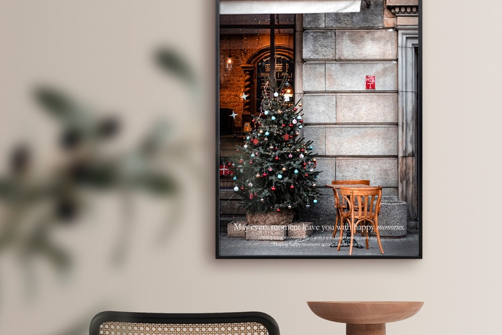패브릭포스터·그림 윈터 원더랜드 겨울 크리스마스 액자 포스터 24 Winter Greeting 2 오늘의집 쇼핑