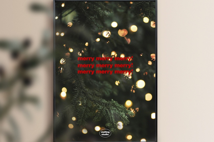 패브릭포스터·그림 윈터 원더랜드 겨울 크리스마스 액자 포스터 48 Merry Bright 오늘의집 쇼핑